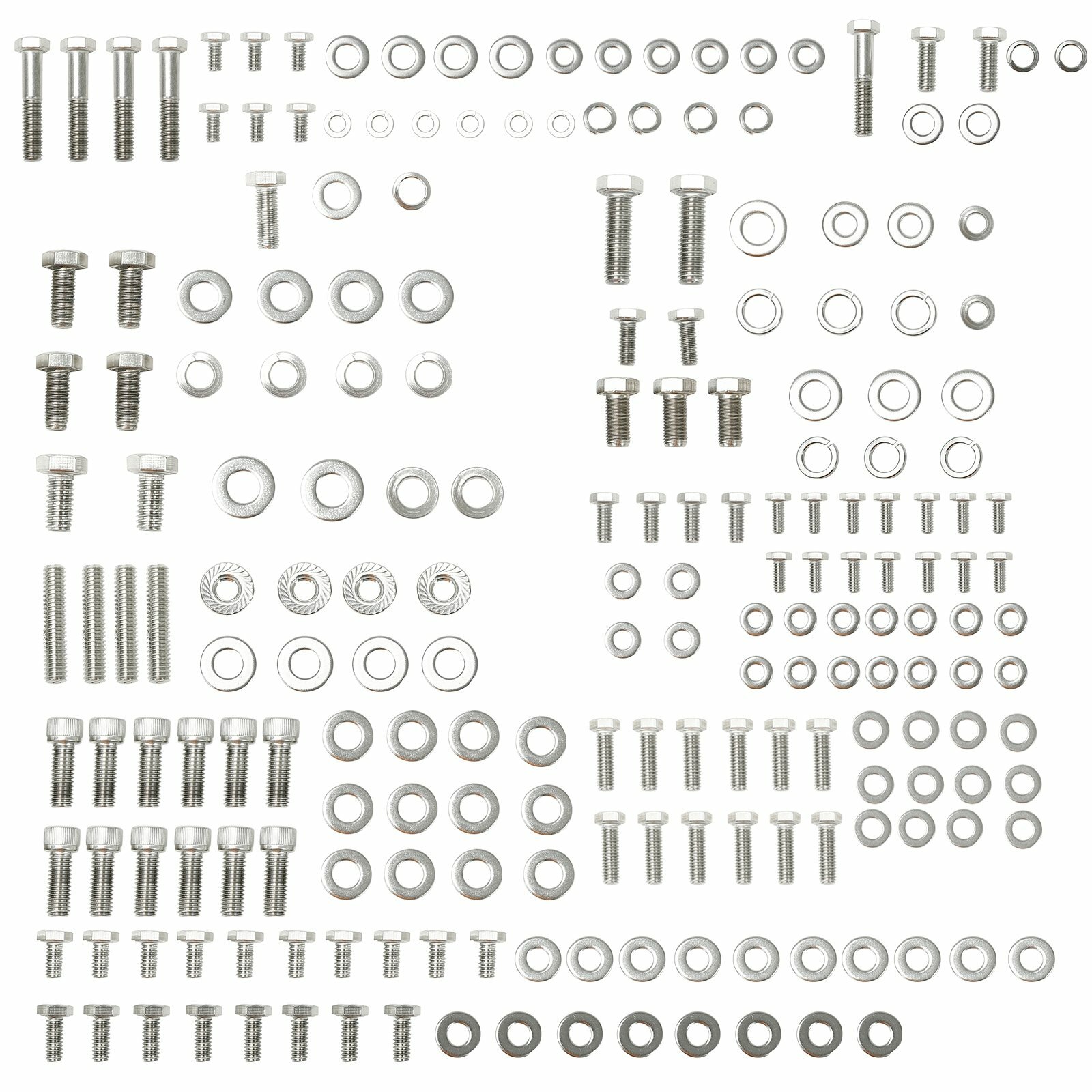 FOR SBC CHEVY ENGINE BOLTS KIT STAINLESS SMALL BLOCK 265 283 305 327 ...