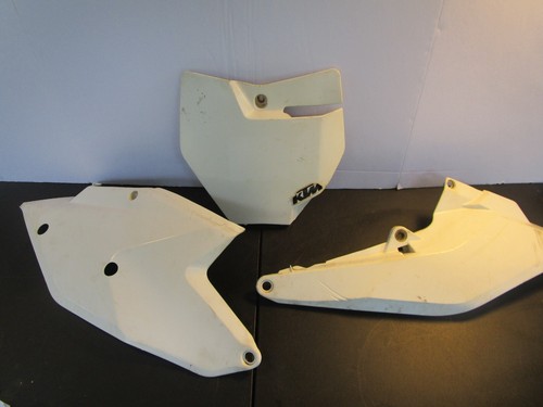 SIDE PANELS & FRONT NUMBER PLATE! 16 17 18 ktm 250 350 450 xcf xc-f sxf ...