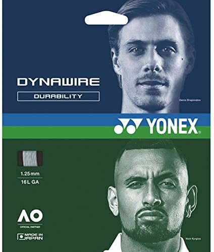 YONEX Tennis String Gut Dynawire 125 200m White/Silver 284 1.25mm ...