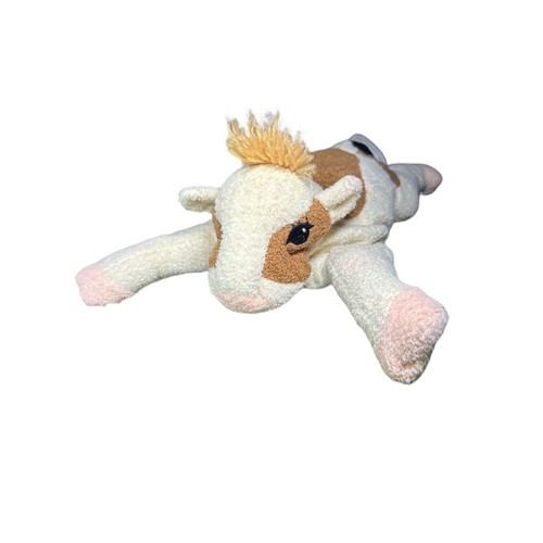 Vintage Folkmanis Hand Puppet Cow Baby Rattle Moo Dairy Cow Brown Beige ...