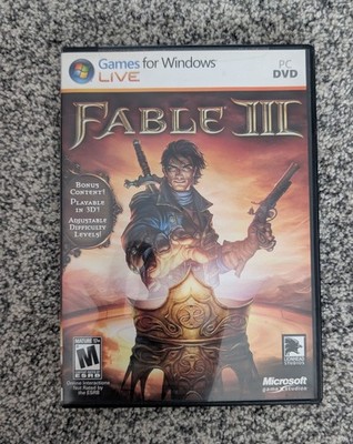 Fable III Microsoft Game Studios PC DVD For Windows With Product Key | eBay