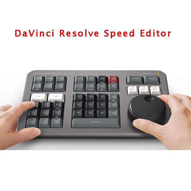 Blackmagic Design DaVinci Resolve 17 Studio Speed Editor Keyboard ...