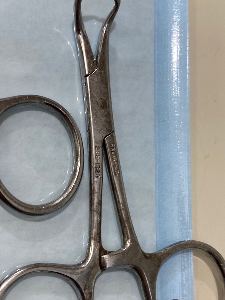 3) BACKHAUS STYLE TOWEL CLIP CLAMP FORCEPS 4" DENTAL ORAL MEDICAL ...