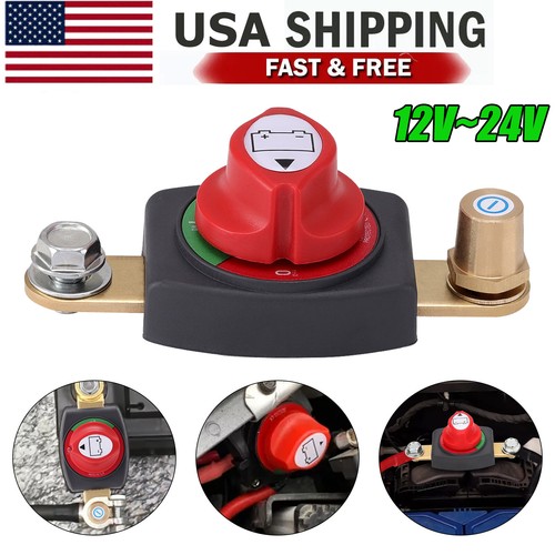 Battery Disconnect Switch Marine Isolator Cut-Off Power Master Battery ...
