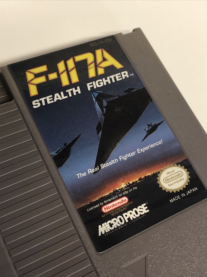 F-117A Stealth Fighter NES (Nintendo Entertainment System,1992) Cart ...