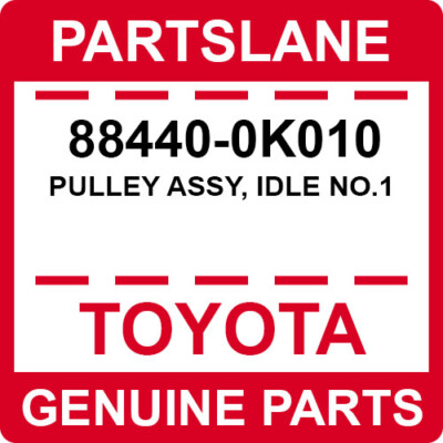88440-0K010 Toyota OEM Genuine PULLEY ASSY, IDLE NO.1 | eBay