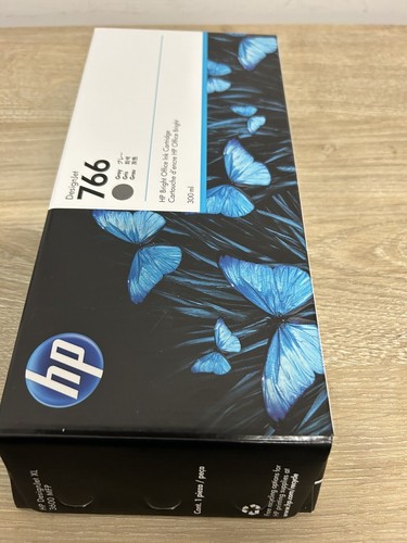 HP 766 P2V93A Gray Ink Cartridge 300ml Designjet XL 3600 MFP Genuine ...