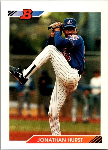 1992 Bowman Jonathan Hurst RC 388 Montreal Expos | eBay