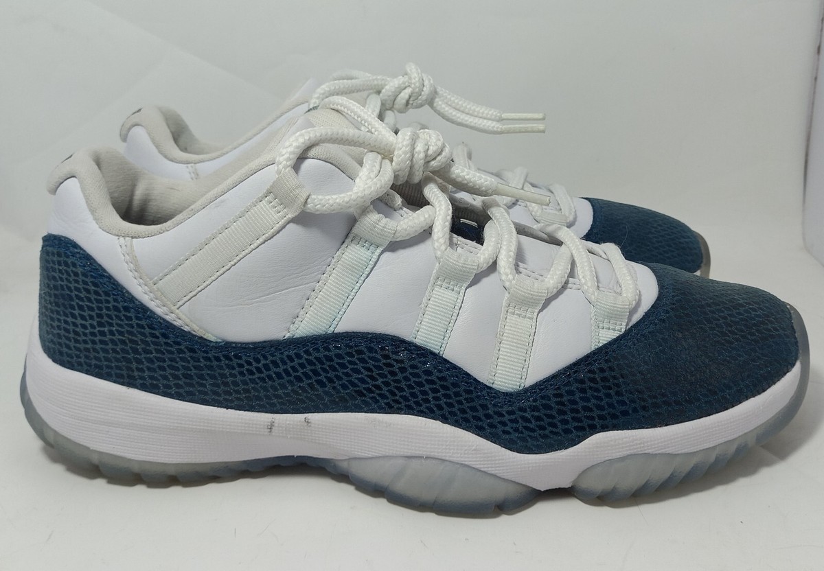 Nike Air Jordan 11 Low Retro Snakeskin Navy Blue CD6846-102 Nike Air Jordan 11 Low Retro Snakeskin Navy Blue CD6846-102