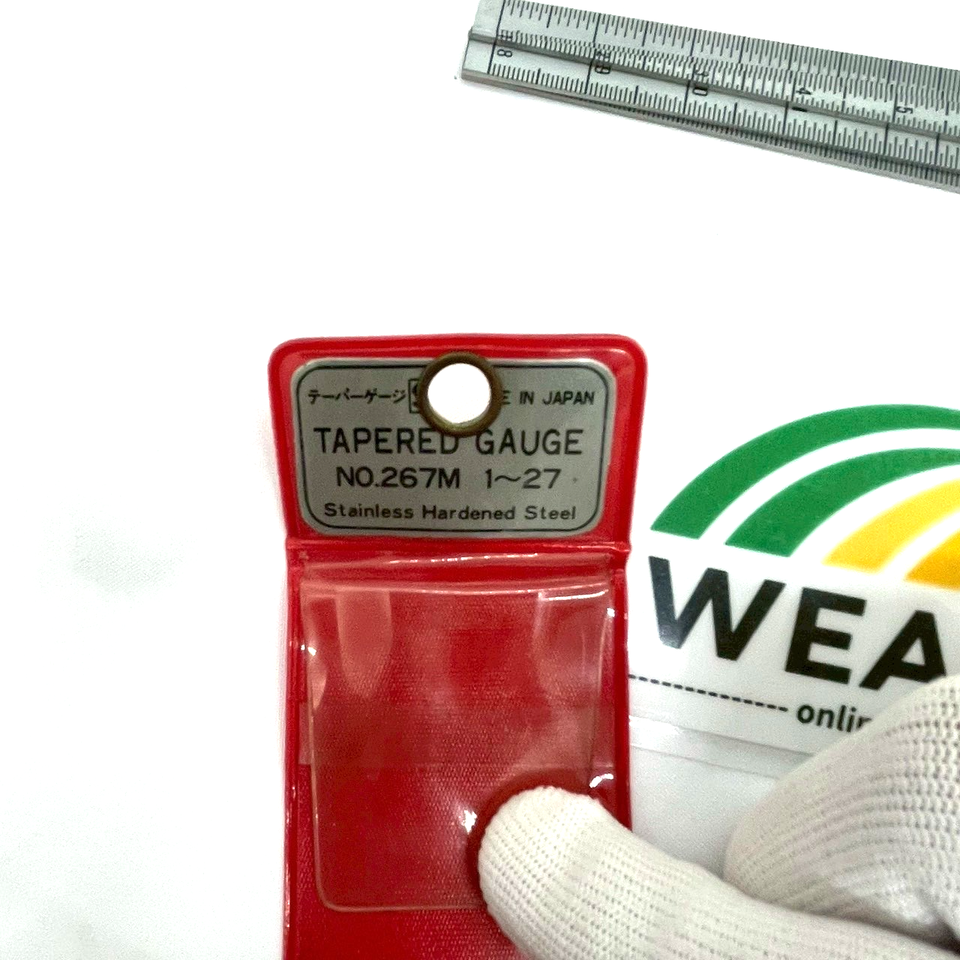 Niigata Seiki TPG-267MD Taper Gauge Set 1-29mm / 0.05mm scale Stainless ...