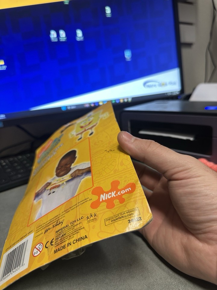 Nickelodeon Stretchy Face SpongeBob Squarepants Toy 2006 **NEW SEALED ...