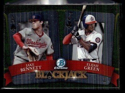 2022 BOWMAN CHROME BLACKJACK JAKE BENNETT ELIJAH GREEN | eBay