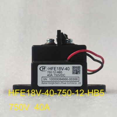 HFE18V-40-750-12-HB5 Coil 12VDC 750V/40A DC Relay Contactor for HONGFA ...