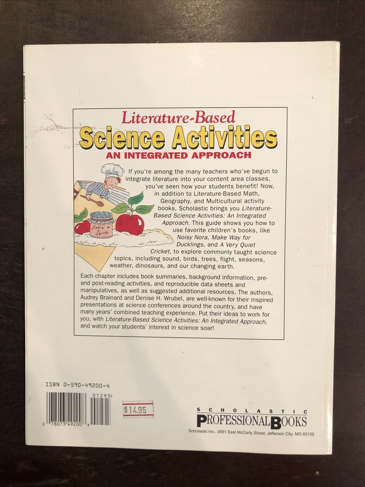 Scholastic LITERATURE BASED SCIENCE ACTIVITIES An Integrated Approach ...