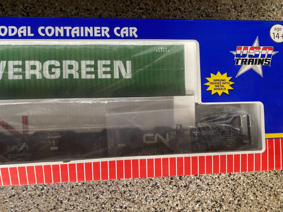 G SCALE USA TRAINS R7126 CANADIAN NATIONAL CN INTERMODEL CONTAINER CAR ...