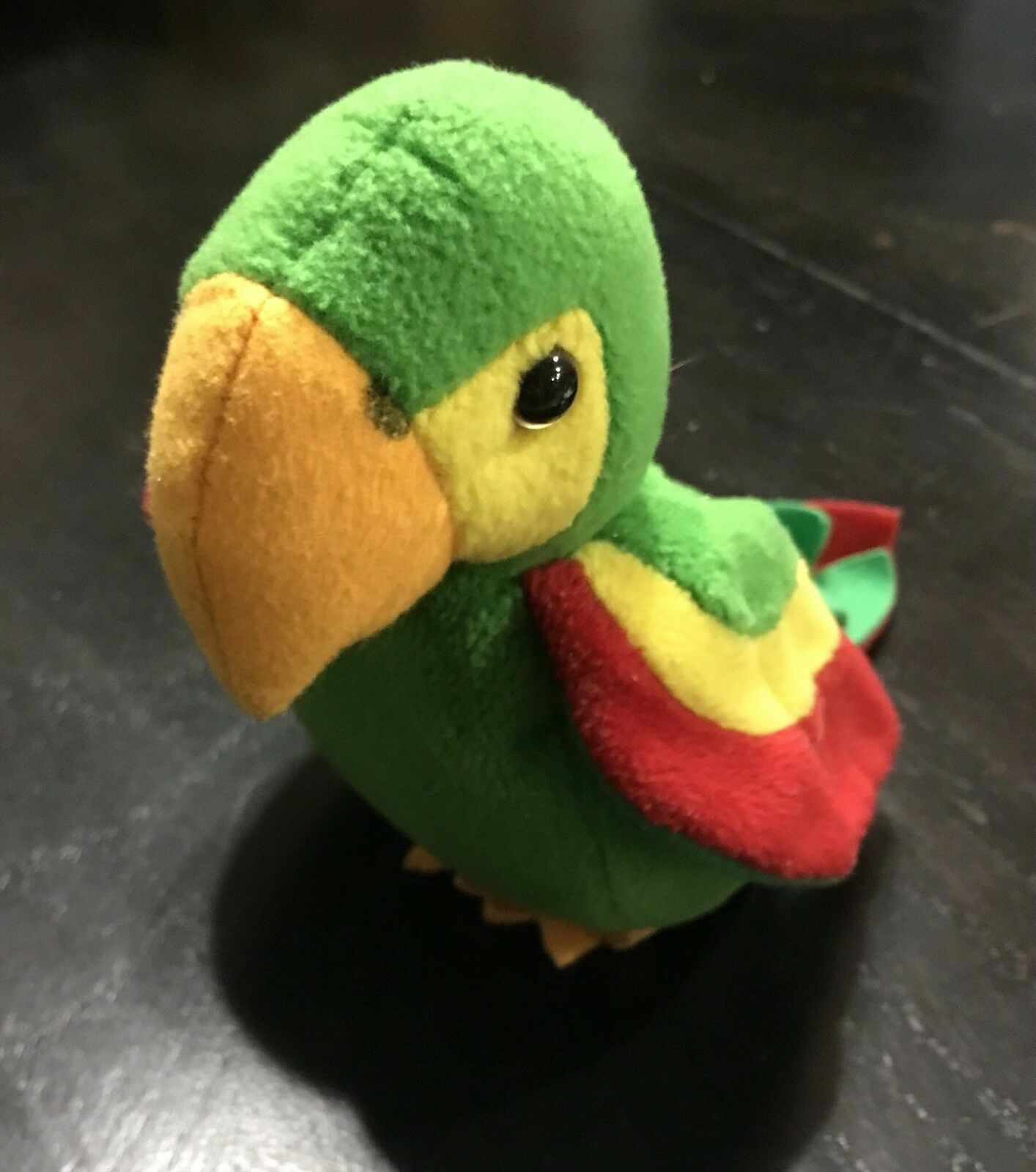 24K BEANIE BOPPERS "PISTACHIO PARROT" 1997 PLUSH STUFFED ANIMAL SPECIAL ...