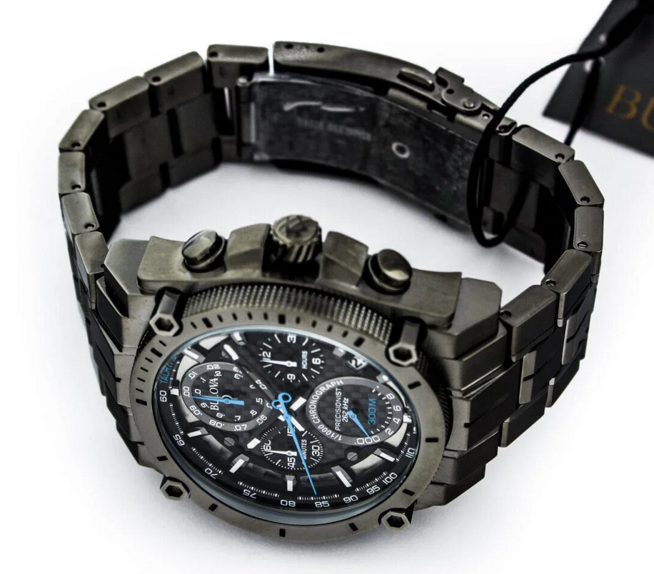 Bulova Precisionist Men's Chronograph 262 kHz Stainless Steel Watch ...