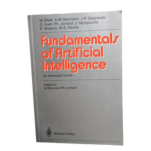Fundamentals Of Artificial Intelligence: An Avancé Course (Springer Study Edit | eBay