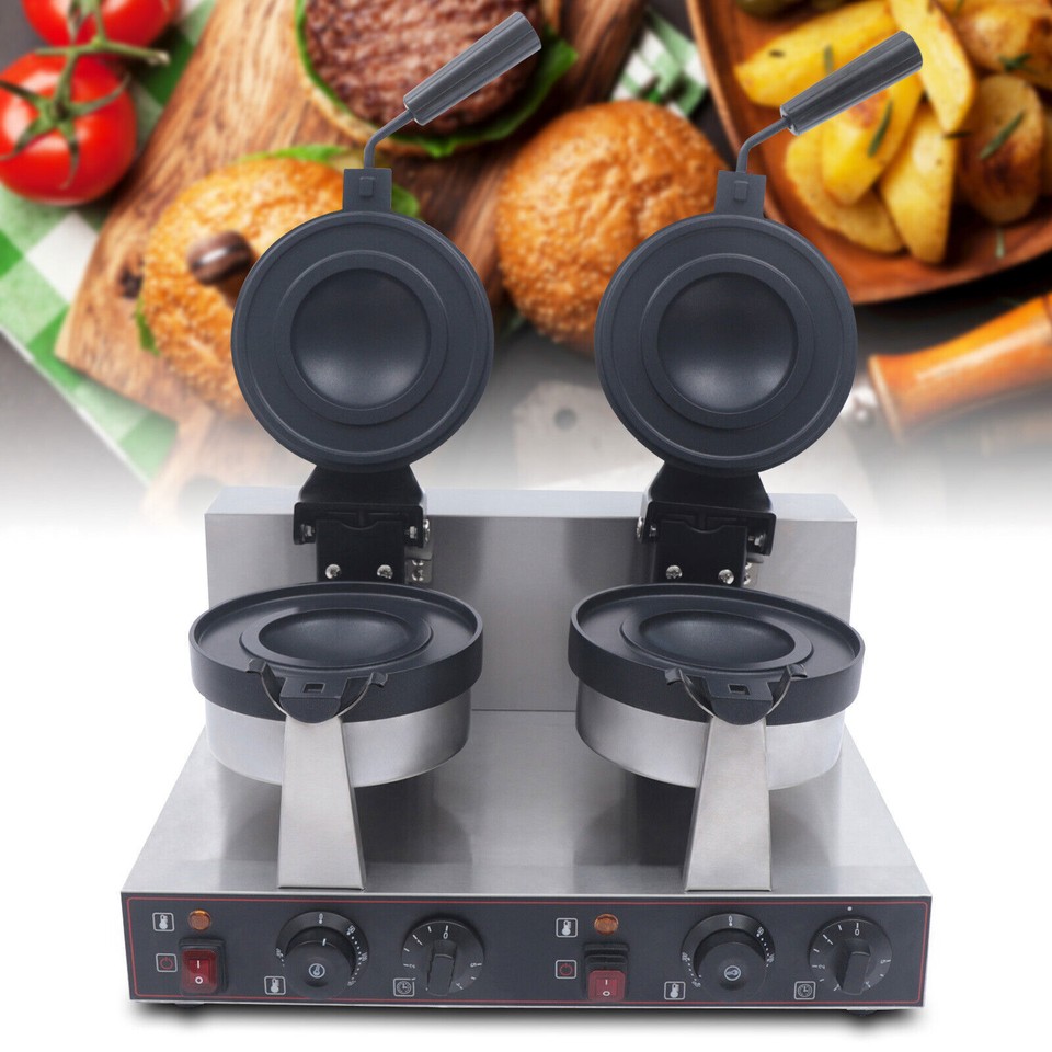 Commercial Dual Panini Press Sandwich Maker Grill Electric Burger ...