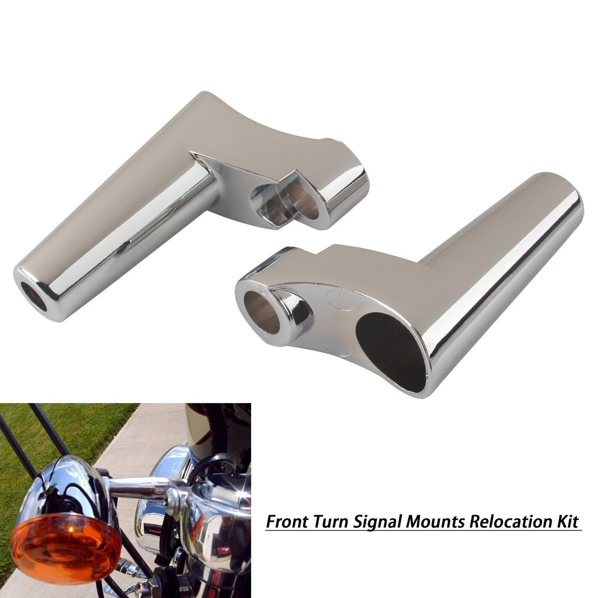 Front Turn Signal Relocation Dyna Chrome Front Turn Signal Lights