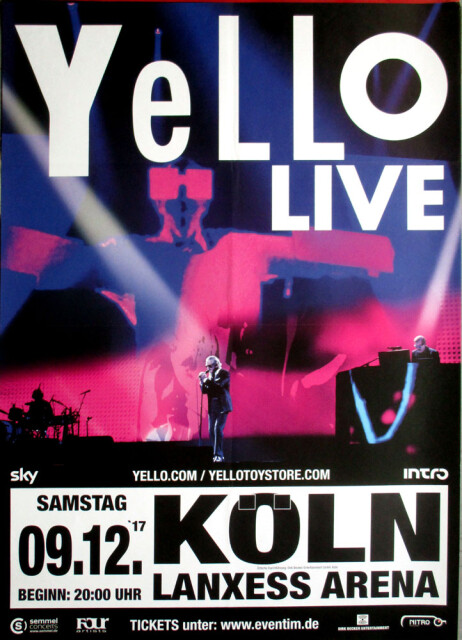 YELLO - 2017 - Plakat - In Concert - Live Tour - Poster - Köln | eBay
