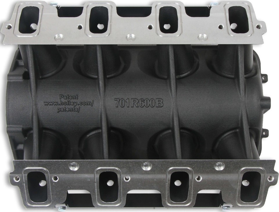 HOLLEY LS3 ULTRA LO-RAM MANIFOLD BASE & FUEL RAILS,FRONT FEED,BLACK,GM ...
