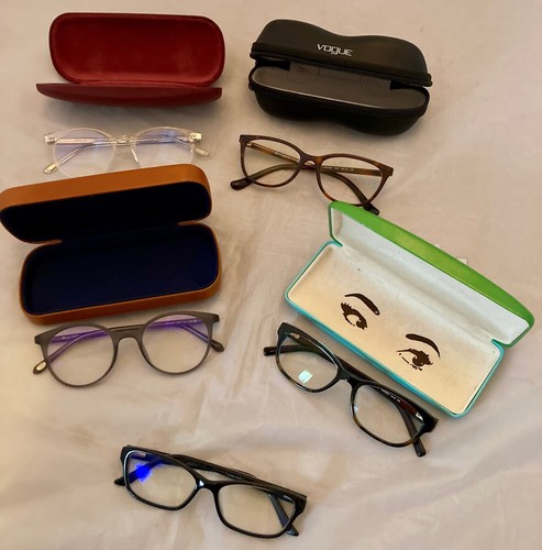 Women's Eyeglass Frames + Cases / Vogue, Fossil, Kate Spade & More (Lot ...