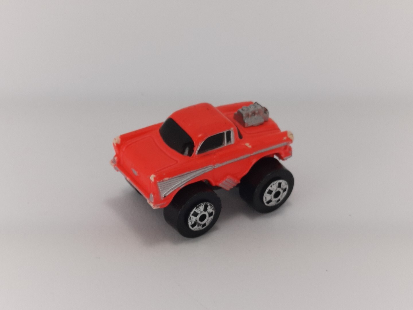 1957 Chevy Bel Air Hot Pink Monster Micro Road Champs Vintage Toy Car ...