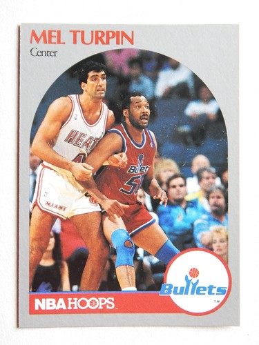 Mel Turpin #302 NBA Hoops 1990 Basketball Card (Washington Bullets) *E ...