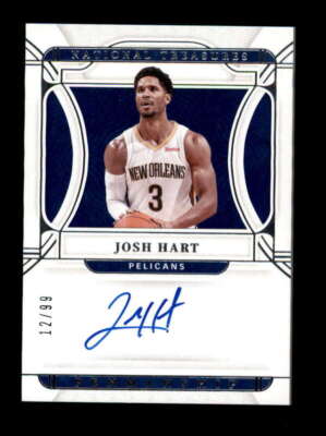 JOSH HART 2021/22 NATIONAL TREASURES PENMANSHIP AUTOGRAPH AUTO #12/99 ...