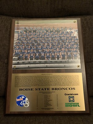 Rare 1999 Boise State BSU Football Team Plaque - School Issued to ...