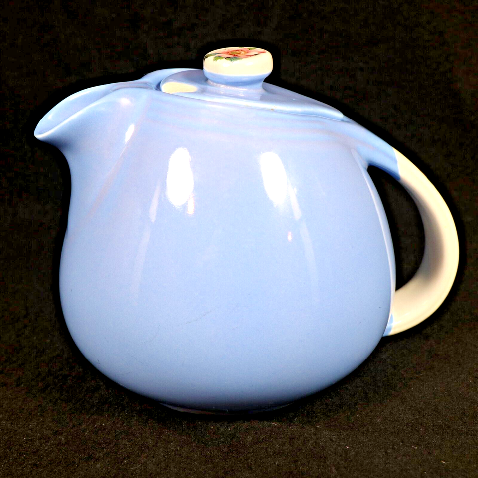 Hall Rose Parade Blue Tea Pot Hall's Superior Quality Kitchenware 1259 ...