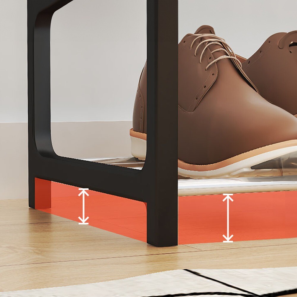 Easy Installation Simple Shoe Rack 4 Tiers Shoe Shelf Living Room | eBay