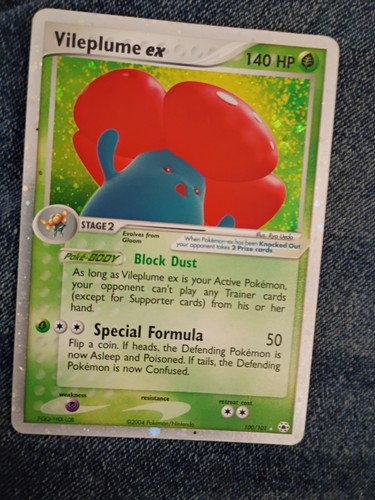 Vileplume EX Pokemon Card 100/101 2004 | eBay