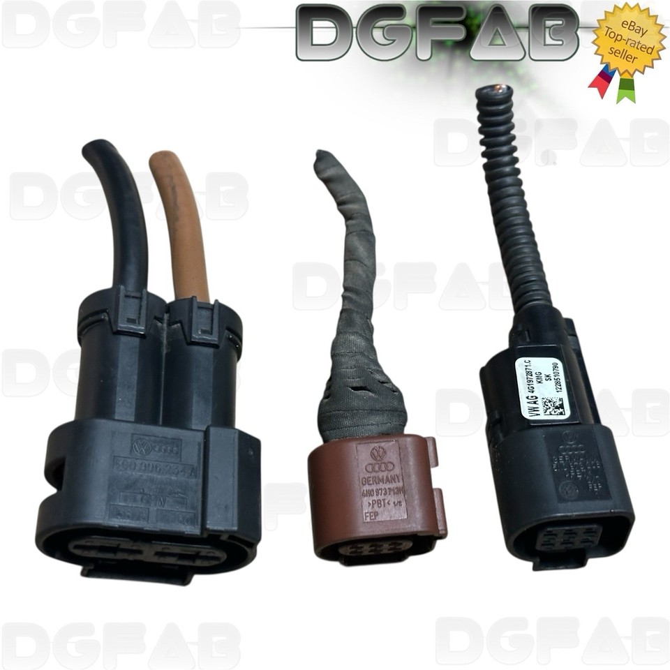 AUDI POWER STEERING RACK & PINION GEAR MODULE CONNECTOR PLUGS OEM ...
