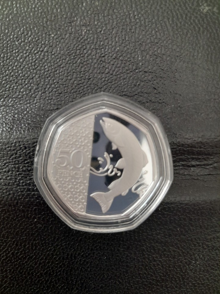 2023 King Charles Atlantic Salmon 50p Fifty Pence Coin Circulated, No ...