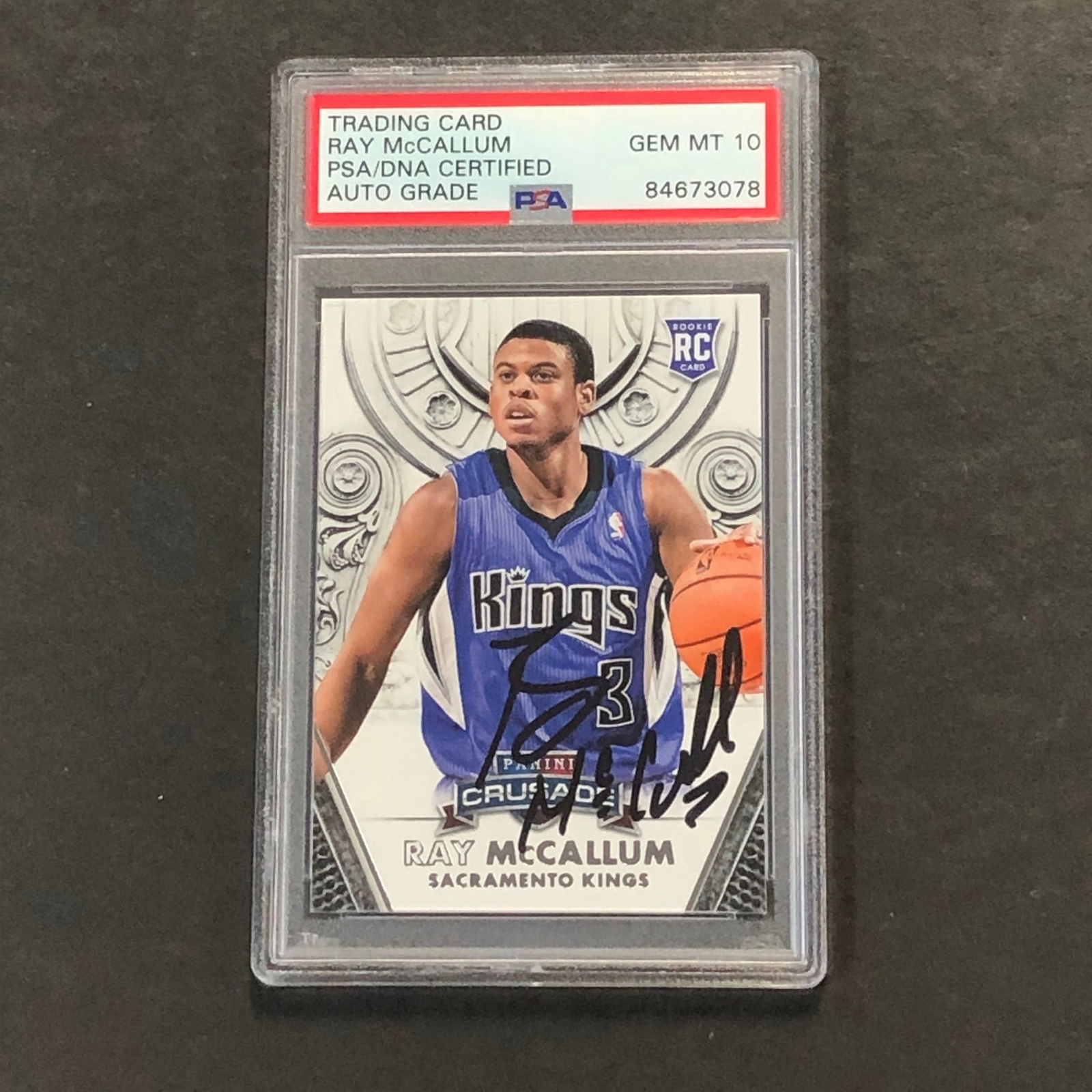 2013-14 Panini Crusade #143 Ray McCallum Signed Card Auto 10 PSA ...