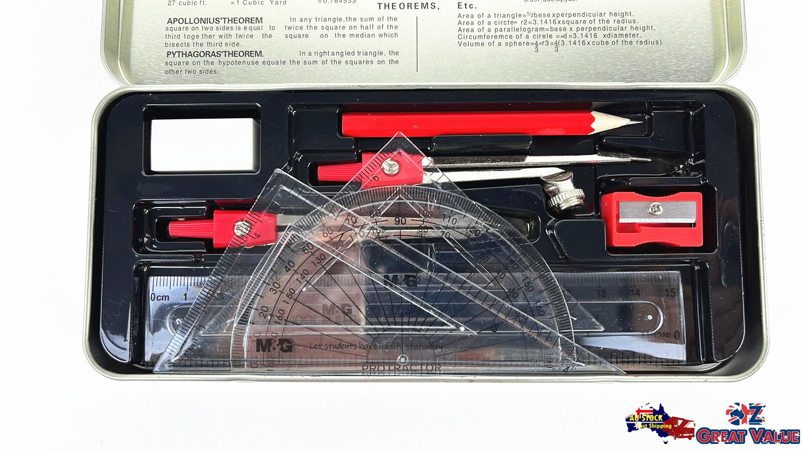 All in One Mathematical Set Geometry Mathematics Instrument Set School ...