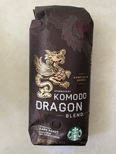 Starbucks Dark Komodo Dragon Blend Whole Bean Coffee 1lb for sale ...