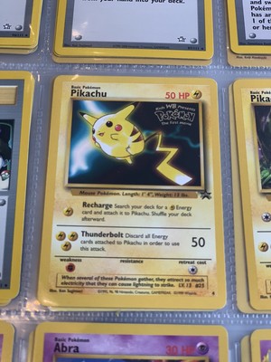 Pokémon - Pikachu #4 WOTC WB Kids First Movie Black Star Promo Gold ...
