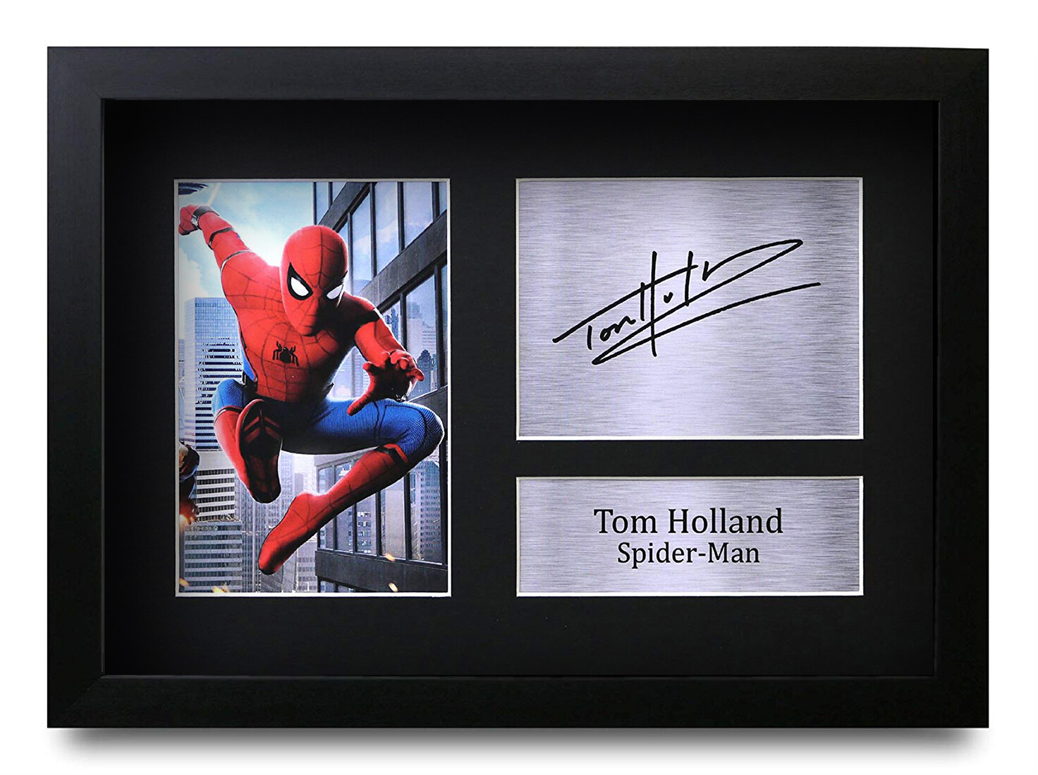 Tom Holland Signed A4 Framed Printed Autograph Spiderman Avengers Print ...