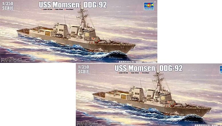 Trumpeter 1/350 USS Momsen DDG92 Arleigh Burke Class Dest #04527 #4527 ...