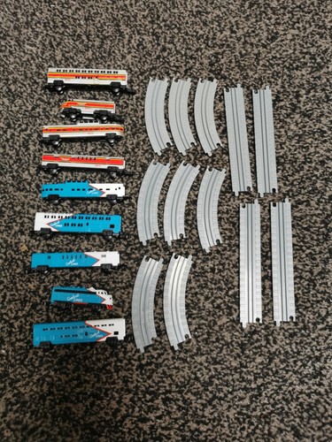 Micro Machines Galoob 1989 Train Set Bundle Miniature Small Toy Railway ...