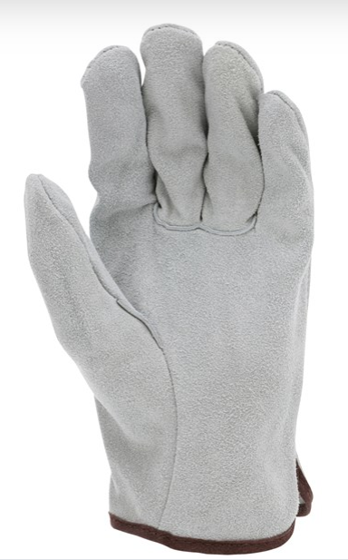 12 Durable Leather Cowhide Drivers Protective Construction Roping Work ...