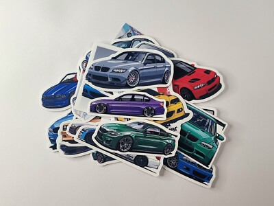 23pc Vinyl stickers for BMW M3 E30 E36 E46 E90 F80 G80 German Classic ...