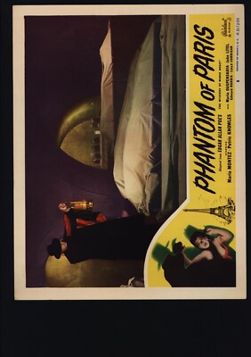 Phantom of Paris 1951R Edgar Allan Poe Maria Montez P Knowles lobby ...