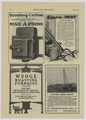 1924 Sanderson Cyclone Drill Co., Orville, OhiO Ad: Mesabi Range Strip ...