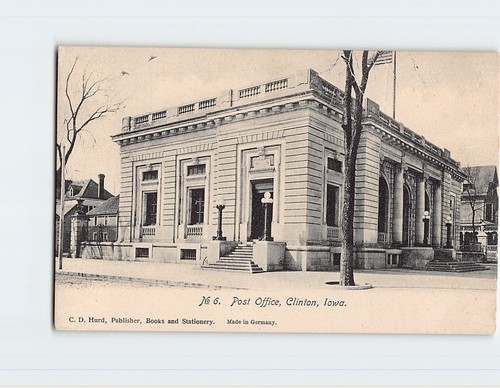 Postcard Post Office, Clinton, Iowa, USA | eBay