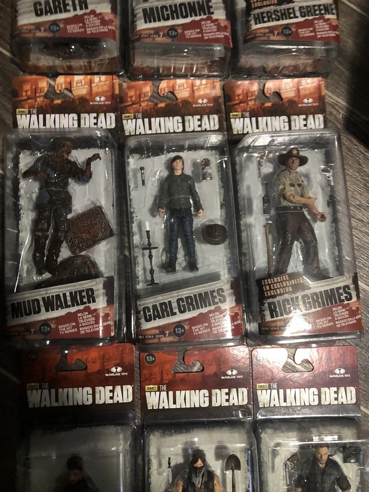 The Walking Dead TWD McFarlane Toys Series 7 Complete Set Display Box ...