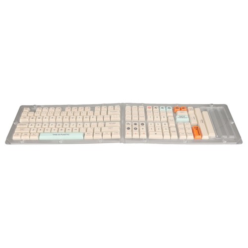 Keyboard Keycaps Orange Blue Beige 128 Keys PBT Theme XDA Height ...